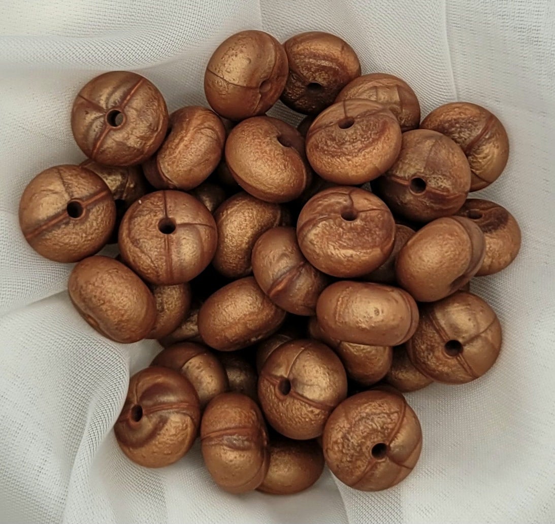 Pearly Bronze Abacus Bead | Sassy Curl Designs, LLC